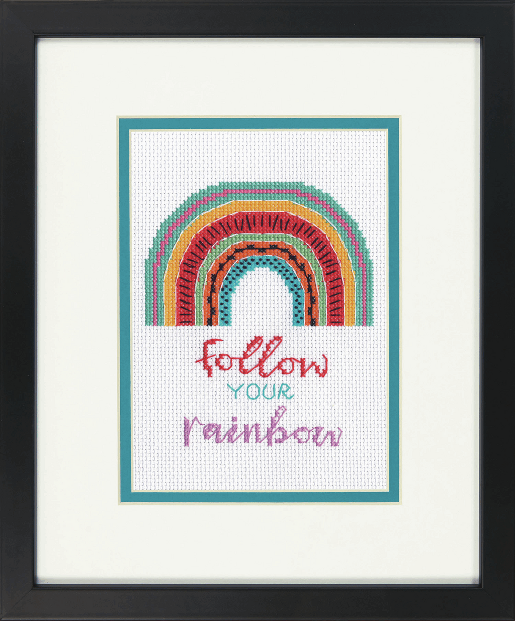 Dimensions Counted Cross Stitch Kit: Follow Your Rainbow – The Quilted Bear