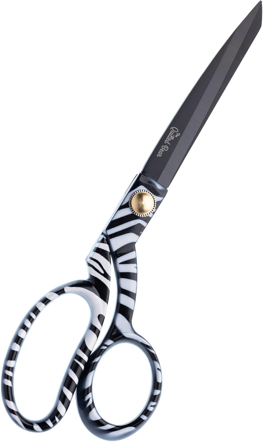 The Quilted Bear Zebra Print Fabric Scissors (8.5")