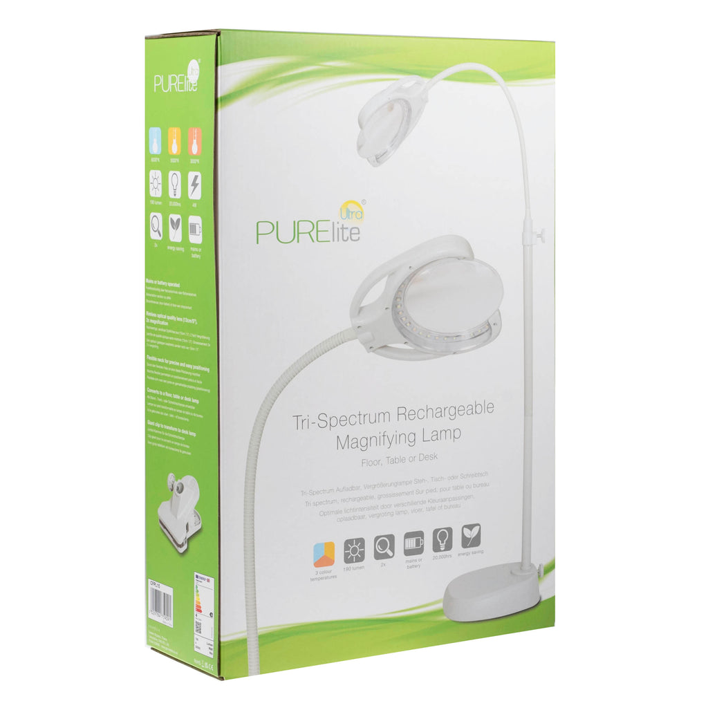 PURElite Tri Spectrum Rechargeable Magnifying Lamp – The Quilted Bear