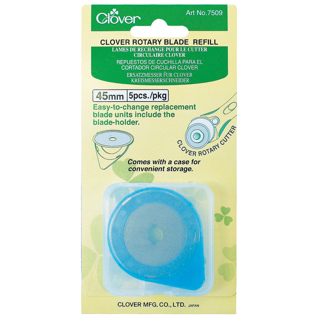 Clover Rotary Blades Refill Pack 45mm x 5 – The Quilted Bear