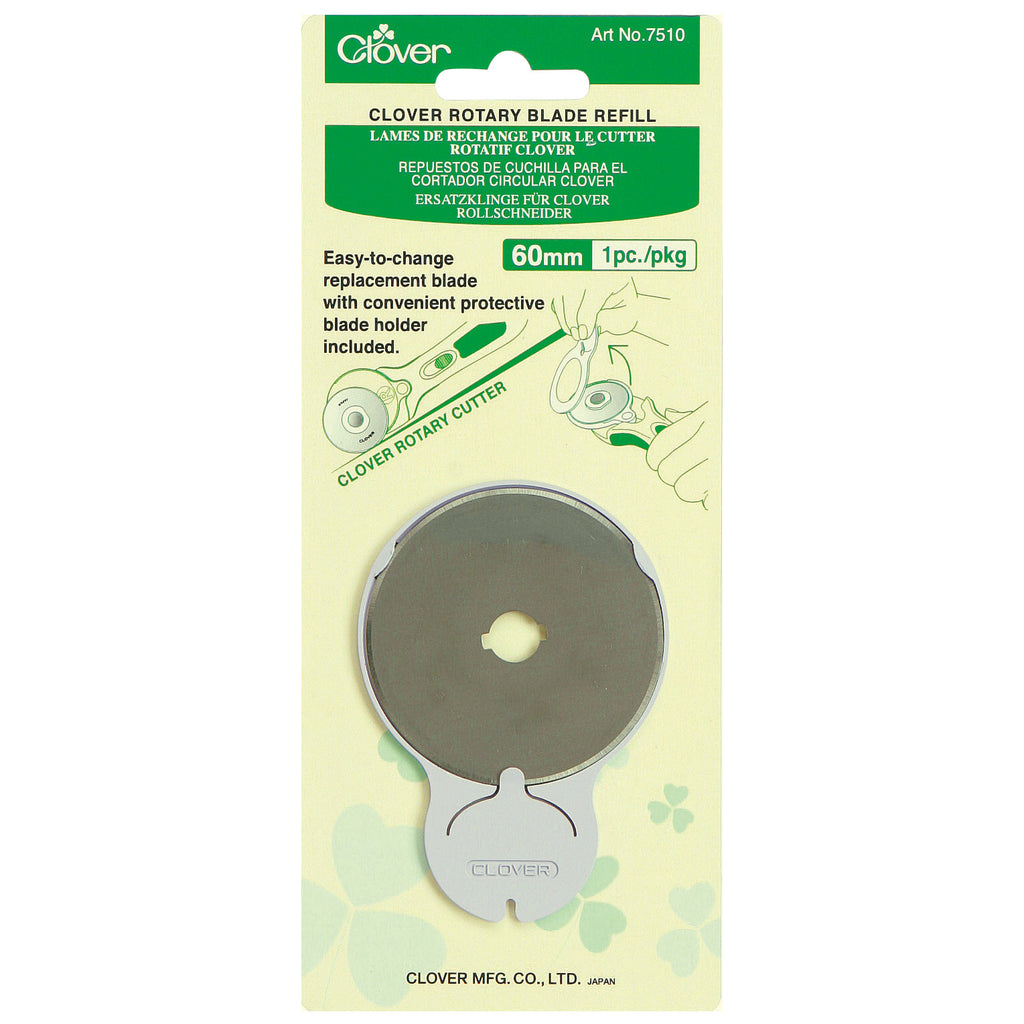 Clover Rotary Blades Refill Pack 60mm – The Quilted Bear