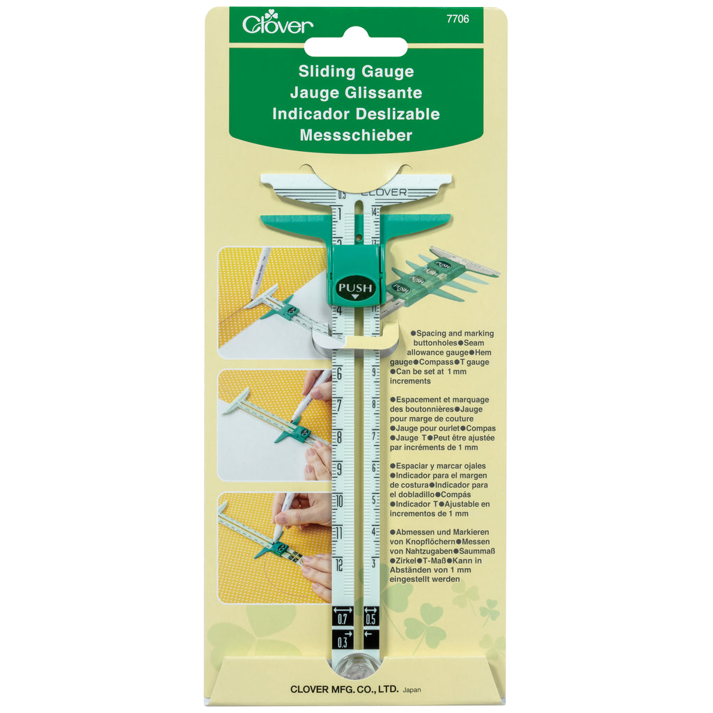 Clover Compact Sliding T-Gauge – The Quilted Bear
