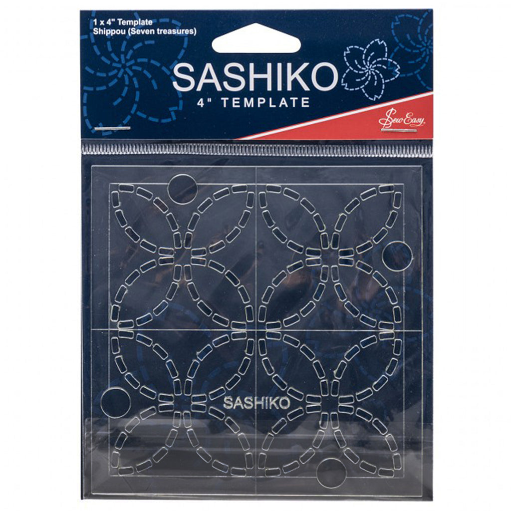 Sew Easy Sashiko Template 4" Seigaiha (Waves) – The Quilted Bear
