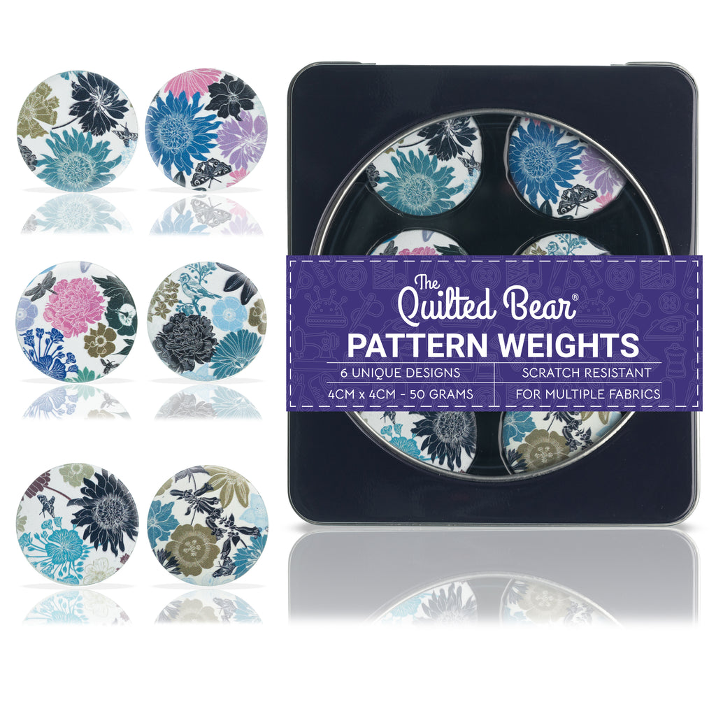 The Quilted Bear Pattern Weight Set – Scratch-Resistant Fabric Weights