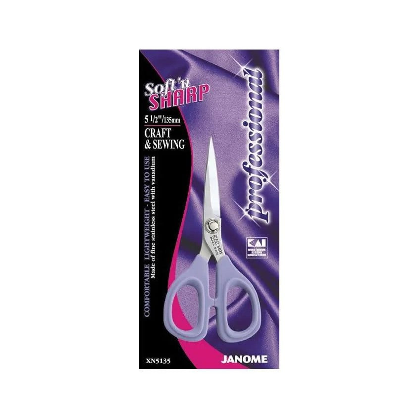 Janome Soft/Sharp 5.50 Inches Craft/Sewing Scissors – The Quilted Bear