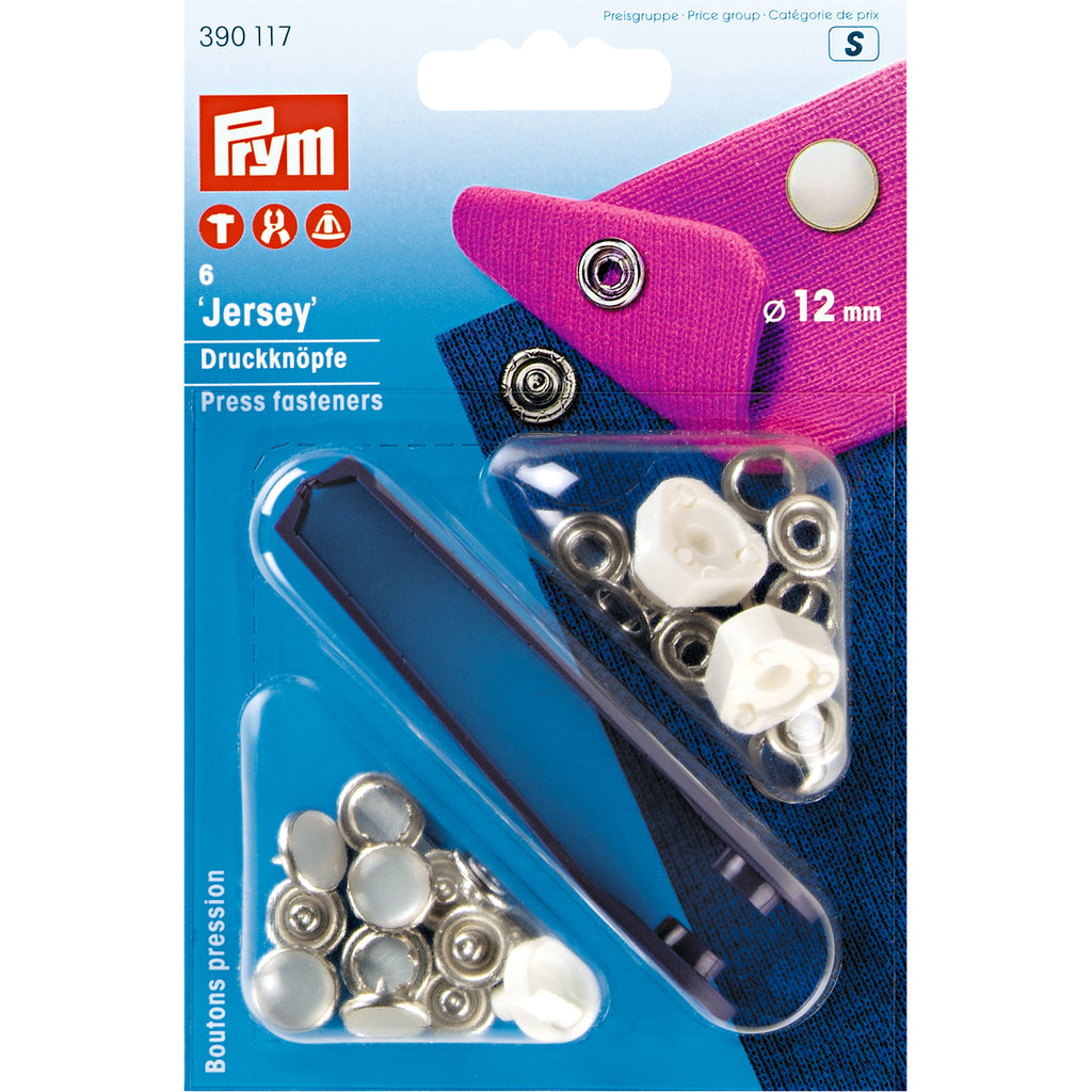 Prym Jersey Non-Sew Press Fasteners Pearl Cap 12mm – The Quilted Bear