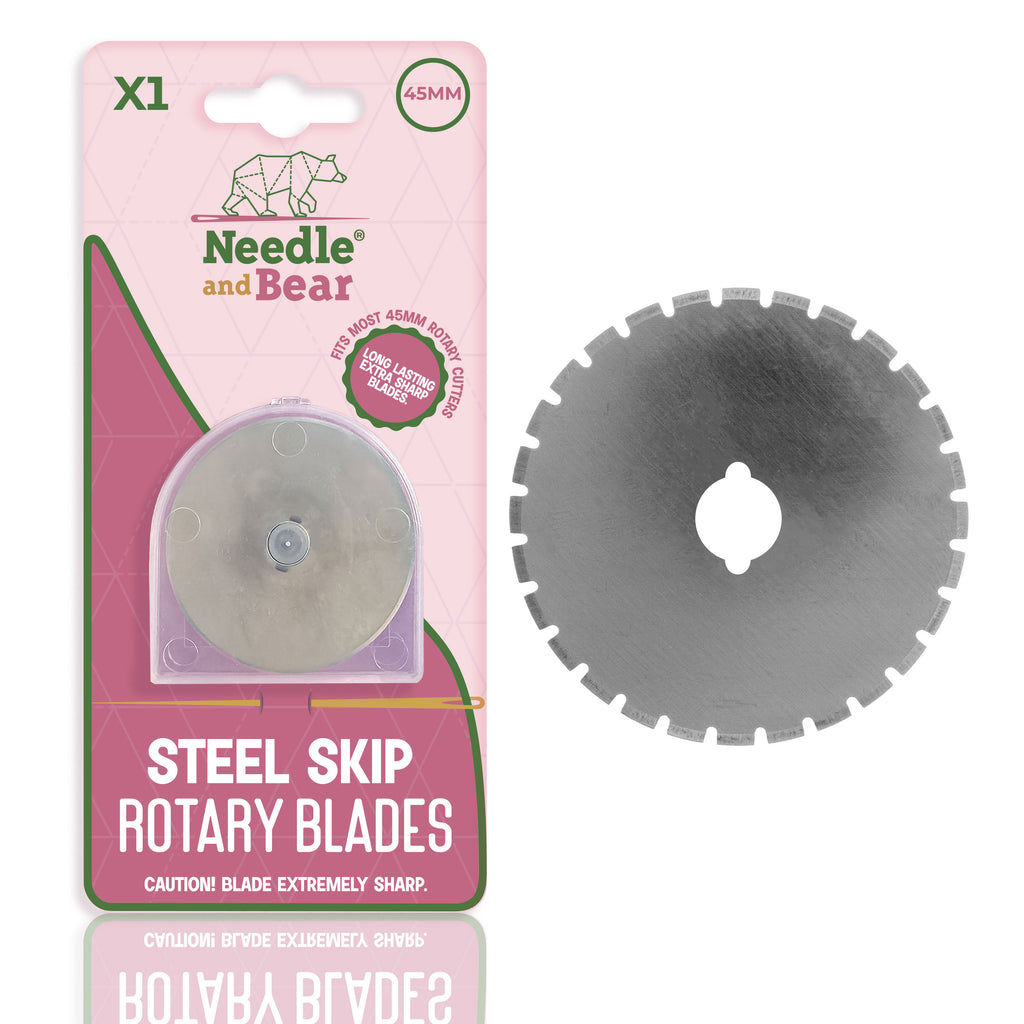 Needle and Bear Skip Rotary Cutter Blade (45mm) – The Quilted Bear